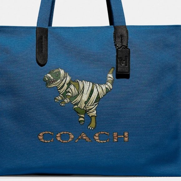 Coach | Bags | Coach X Michael B Jordan Canvas Tote 42 Mummified Rexy ...